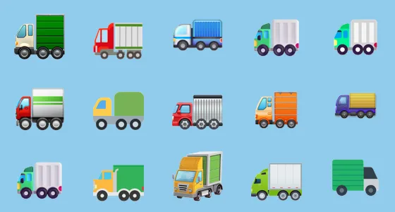 🚛 Camión Articulado Emoji