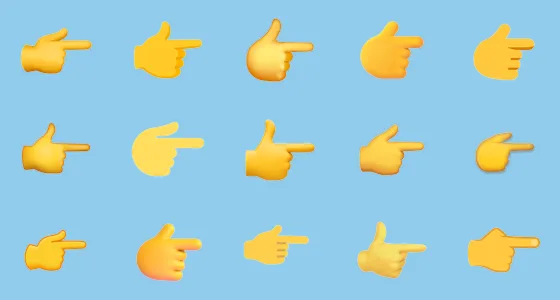 👉 Índice De Revés Blanco Apuntando Hacia La Derecha Emoji