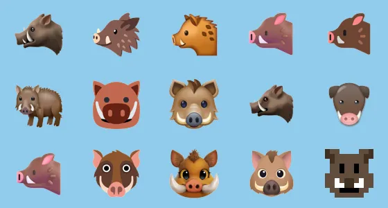 🐗 Jabalí Emoji