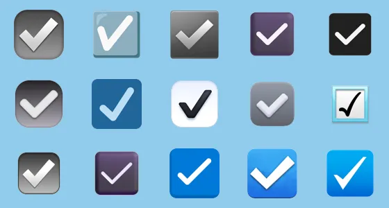 ☑️ Urna Con Cheque Emoji