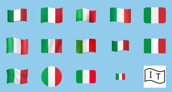 🇮🇹 Bandera: Italia Emoji