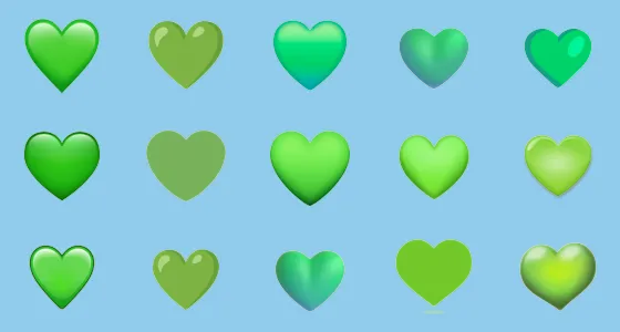 💚 Corazón Verde Emoji