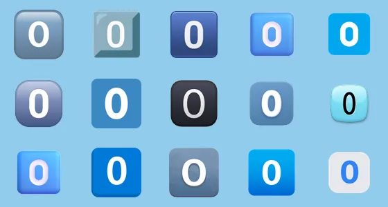 0️⃣ Dígito Cero De La Tecla Emoji