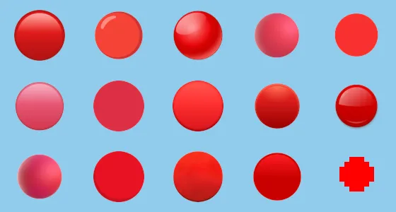 🔴 Círculo Rojo Grande Emoji