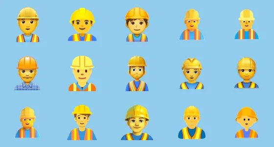 👷‍♂️ Hombre, Trabajador De La Construcción Emoji
