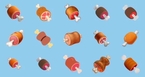 🍖 Carne Con Hueso Emoji