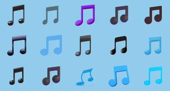 🎵 Nota Musical Emoji