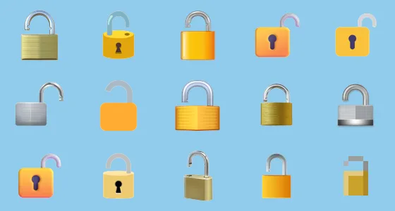 🔓 Candado Abierto Emoji