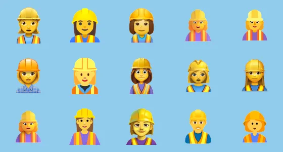 👷‍♀️ Trabajadora De La Construcción Emoji